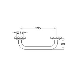 Grohe Essentials Wannengriff chrom 40421001 40421001