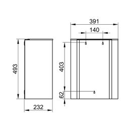 KEUCO Abfallsammler Plan 14988, Chrom-finish (Edelstahl poliert) 14988010000