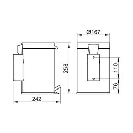 KEUCO Hygieneabfallsammler Plan 14977, wandhängend, Chrom-finish 14977010000