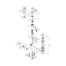 Grohe Eurosmart Cosmopolitan Einhand-Waschtischbatterie 1/2" S-Size chrom 32955000 32955000