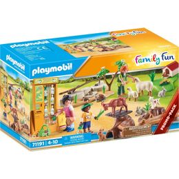 Playmobil® Konstruktions-Spielset Erlebnis-Streichelzoo (71191), Family Fun, (63 St), Made in Germany, bunt