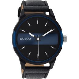 Quarzuhr Oozoo "C11003" Armbanduhren schwarz Herren Quarzuhren