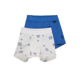 Schiesser Boxershorts Jungen Gr&ouml;&szlig;e 98 blau / schwarz / wei&szlig;
