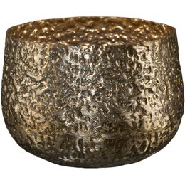 Creativ deco Dekoschale Weihnachtsdeko (2 St), elegantes Design, goldfarben