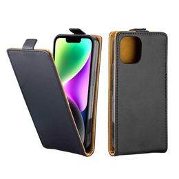 Wigento Handyhülle Für Apple iPhone 14 Fliptasche Premium Schwarz Hülle Case Cover Schutz Zubehör Etui Neu