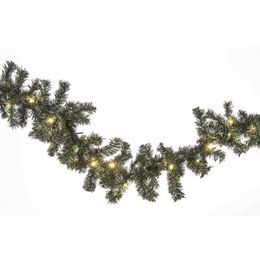 BURI Lichterkette LED Tannengirlande 5m 40 LEDs warmweiß Lichterkette Weihnachtsgirlande