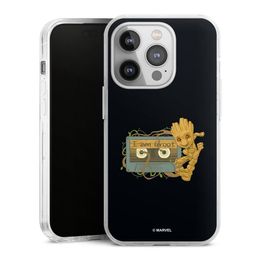DeinDesign Handyhülle Groot Guardians Of The Galaxy Marvel, Apple iPhone 14 Pro Hülle Bumper Case Handy Schutzhülle, weiß
