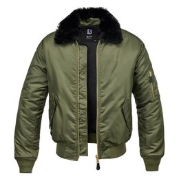 Brandit MA-2 Jacke mit Fellkragen oliv, Gr&ouml;&szlig;e S