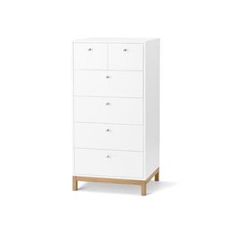 Tchibo Highboard mit Schubladen - Silber - Holz