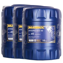 Hausmarke 3x10 Liter Hlp 46 Hydrauliköl Hydraulikflüssigkeit Din 51524