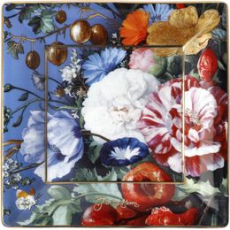 Goebel Schale Jan Davidsz de Heem - "Sommerblumen", Fine China-Porzellan, (1-tlg), hochwertige Kunstreproduktion, blau|braun|gelb|rot|weiß