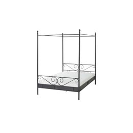 Höffner Himmelbett Manege ¦ schwarz ¦ Maße (cm): B: 147 H: 209