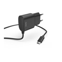 Hama Ladegerät mit USB C Anschluss, 12 W, 1,0 m, Schwarz Smartphone-Ladegerät, schwarz