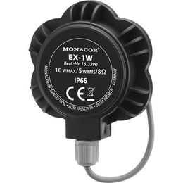 MONACOR EX-1W Körperschall-Lautsprecher 10 W 8 Ω Schwarz, Silber 1 St.