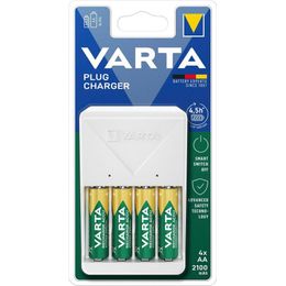 Varta Plug Charger Batterie-Ladegerät (1-tlg), weiß