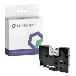 FairToner Kompatibel für Brother P-Touch Cube Pro (TZE-231) Schriftband 12mm/8m Schwarz auf Weiss