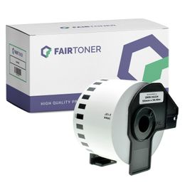 FairToner Kompatibel für Brother P-Touch QL 1100 C (DK-N55224) Etikett 1x (54mm x 30.48m) Weiss