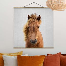 Stoffbild mit Posterleisten Pferd Pauline