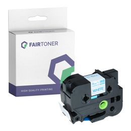 FairToner Kompatibel für Brother P-Touch Cube Pro (TZE-263) Schriftband 36mm/8m Blau auf Weiss