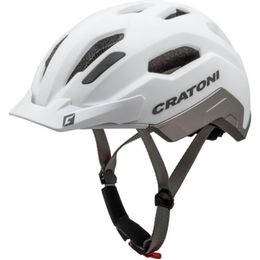 Cratoni City Fahrradhelm C-Classic wei&szlig;/anthrazit matt