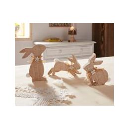 Osterdeko Hasentrio, 3er Set