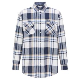 Bruno Banani Hemd 'Michaels' Herren Größe XXXL beige / blau / navy / weiß