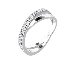 Elli Ring Damen Gr&ouml;&szlig;e 58 silber / transparent