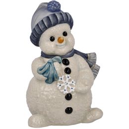Goebel Schneemann Weihnachtsdeko, Steingut, Figur - Meine Schneeflocke, bunt