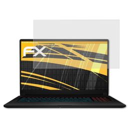 atFoliX Schutzfolie für MSI Stealth 17M, (2 Folien), Entspiegelnd und stoßdämpfend, weiß
