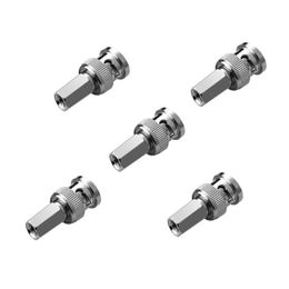 euroharry BNC-Stecker Twist-On Kabeladapter für Koaxialkabel RG59 & RG62 Adapter, 5 St.