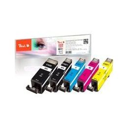 Peach Tinte Spar Pack PI100-152 kompatibel zu Canon PGI-520, CLI-521 (2934B007) Typ: Tintenpatrone Druckfarbe: Schwarz, Gelb, Cyan, Magenta Geeignet für: Canon