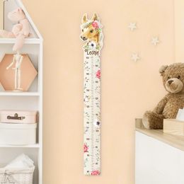 Kindermesslatte Holz Aquarell Pferd mit Wunschname