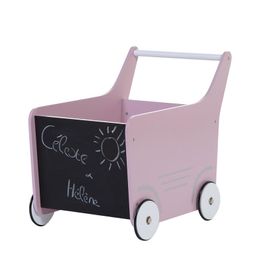 Childhome - Lauflernwagen WOODY in rosa