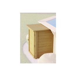 Karibu CHILLROI Holz Box für Pooltechnik Nordisches Fichtenholz 28mm Wandbohlen Stärke