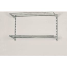 Element System Regal-Set Storage Wandregal Wandboard Bücherregal weiß-silber B82,8xH47,3xT33,2 cm