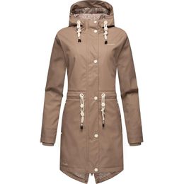 Navahoo Funktionsjacke 'Flower of Ocean' Damen Größe L taupe