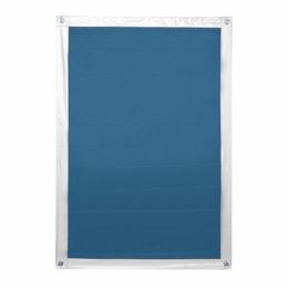 LICHTBLICK Dachfenster Sonnenschutz Thermofix, ohne Bohren - Blau, 36 cm x 51,5 cm (B x L) für C02