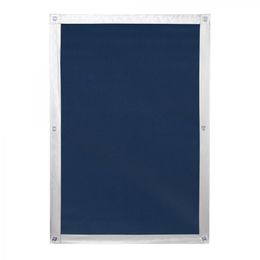 LICHTBLICK Dachfenster Sonnenschutz Haftfix, ohne Bohren, Verdunkelung, Blau, 94 cm x 91,5 cm (B x L)