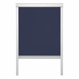 LICHTBLICK Dachfensterrollo Skylight, Thermo, Verdunkelung - Blau, 61,3 x 94,0 cm (M06) (B x L)