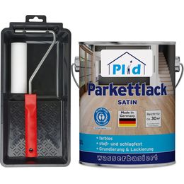 plid Premium Parkettlack Parkettsiegel Klarlack Farblos Set Farblos - Seidenglänzend