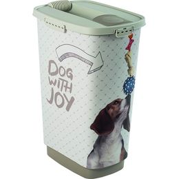 Rotho Babydesign Rotho MyPet Cody Tierfutterbehälter 50l mit Deckel und Schütte für praktisches Dosieren, muster