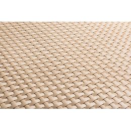 Polyrattan Balkonichtschutz mit Metallösen - Beige 0,9m x 3m