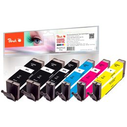 Peach Spar Pack Plus Tintenpatronen ersetzt Canon PGI-550XL*2, CLI-551XL