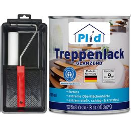 plid Premium Treppenlack Treppensiegel Klarlack Holzsiegel Set Farblos - Glänzend