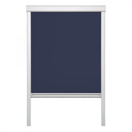 LICHTBLICK Dachfensterrollo Skylight, Thermo, Verdunkelung, Blau, 61,3 cm x 122 cm (B x L)