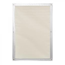 LICHTBLICK Dachfenster Sonnenschutz Haftfix, ohne Bohren, Verdunkelung, Beige, 59 cm x 96,9 cm (B x