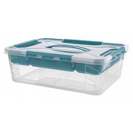 keeeper Toptex Ordnung Aufbewahrungsbox, 4,2 l - Aqua-Blau