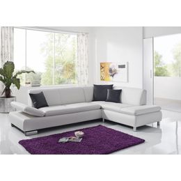 Max Winzer Terrence Sofa 2,5-Sitzer links mit Ecksofa rechts weiß