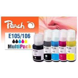 Peach Spar Pack Tintenpatronen ersetzt Epson No. 105, No. 106