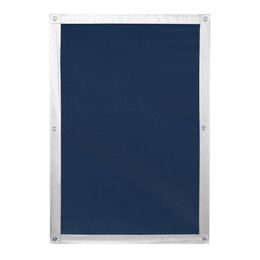 LICHTBLICK Dachfenster Sonnenschutz Haftfix, ohne Bohren, Verdunkelung, Blau, 59 cm x 96,9 cm (B x L)